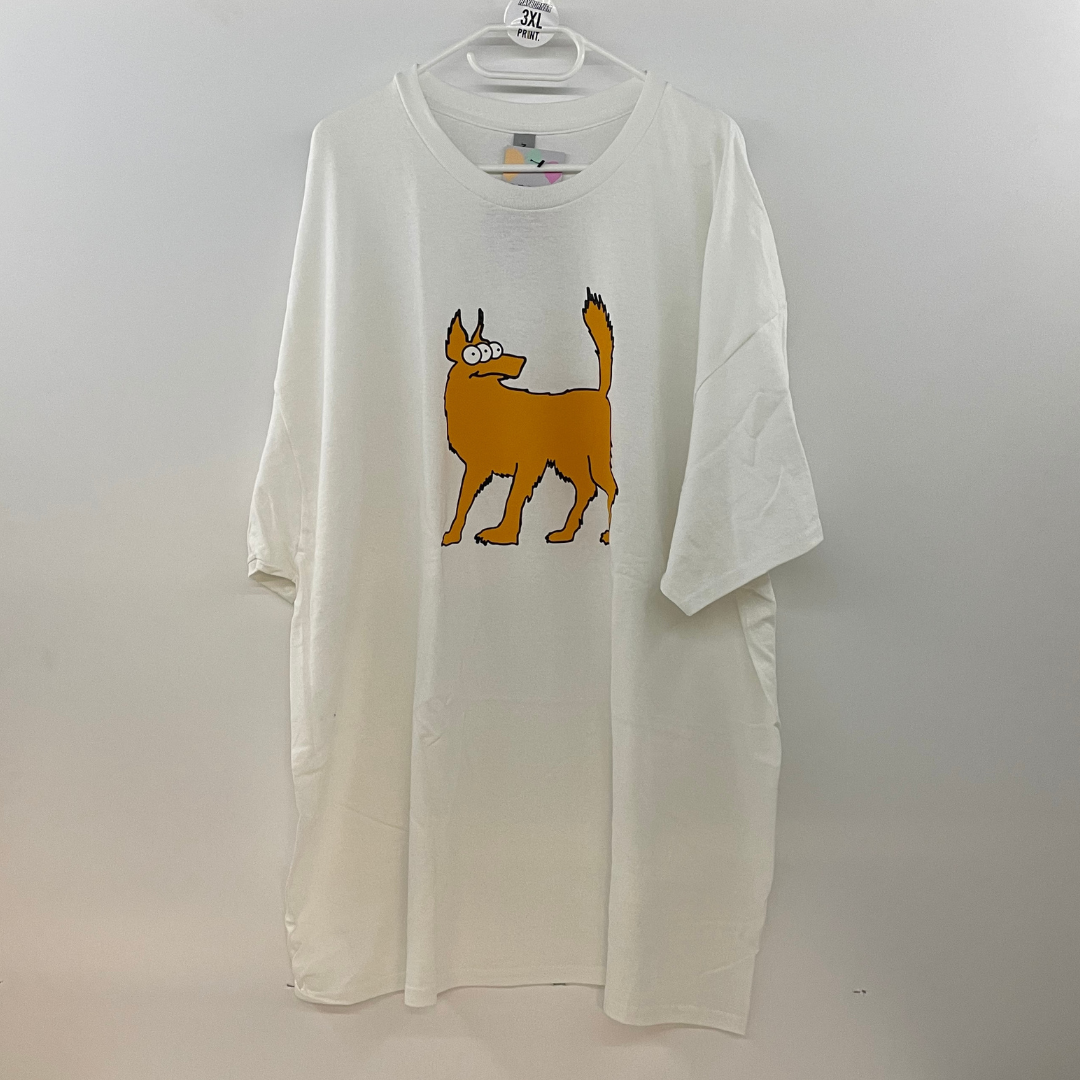 White Tee - Issue 47 Blinky Logo XXXL – Hayburner