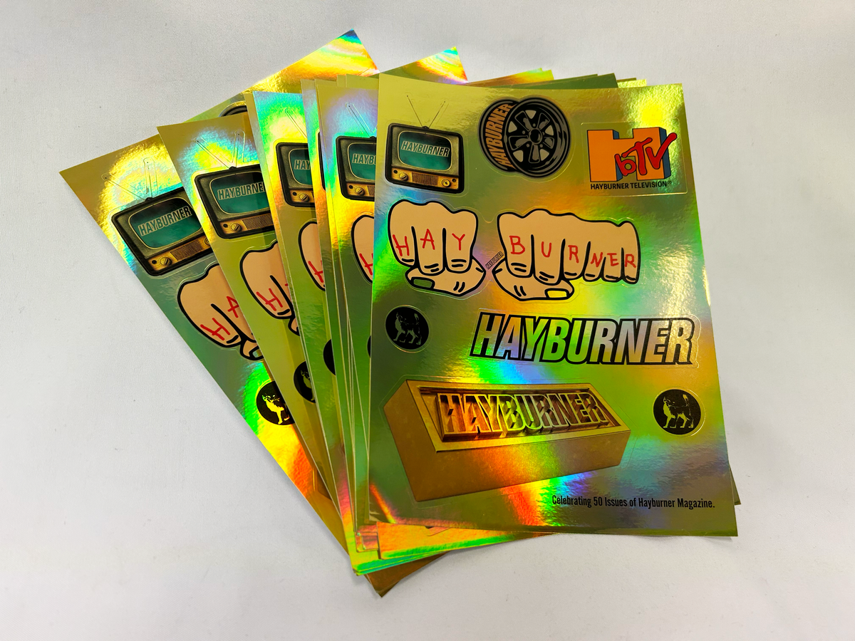 Limited Run of Gold Issue 50 Sticker Sheet – Hayburner