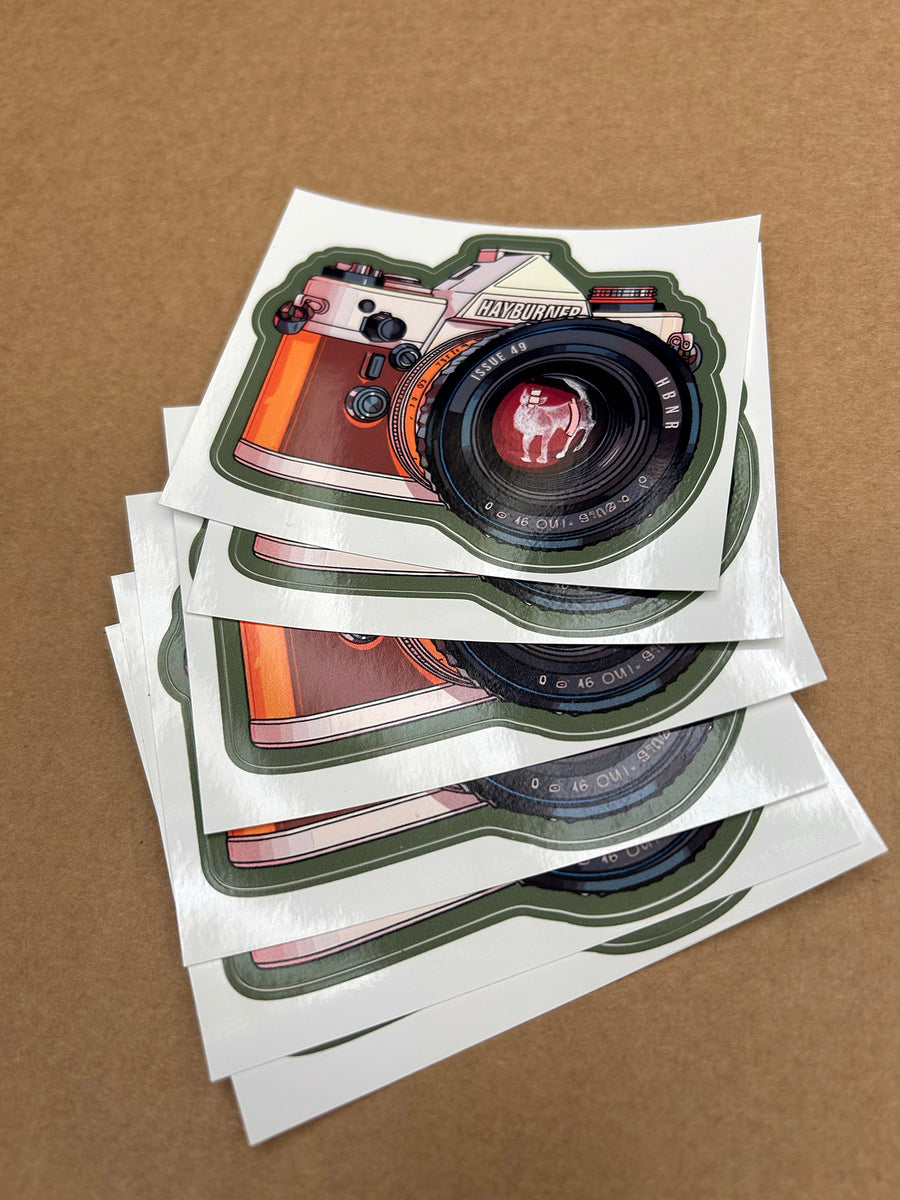 ISSUE 49 'Camera' Sticker – Hayburner