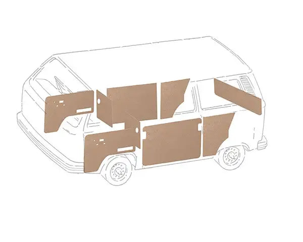 Bay Window 9 panel door card kit – Hayburner