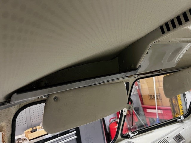 Above the sun visor shelf - split bus – Hayburner