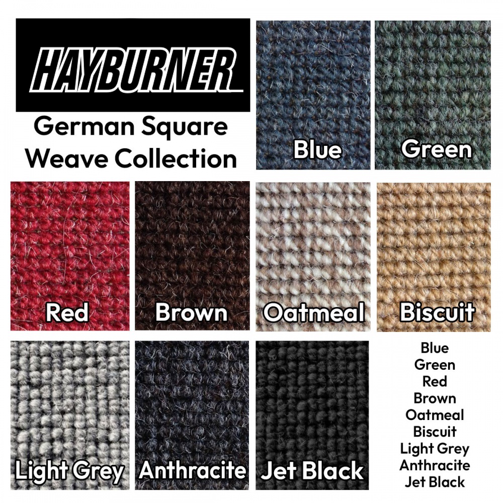 Bay Window German Square Weave Rear Hatch Mat – Hayburner