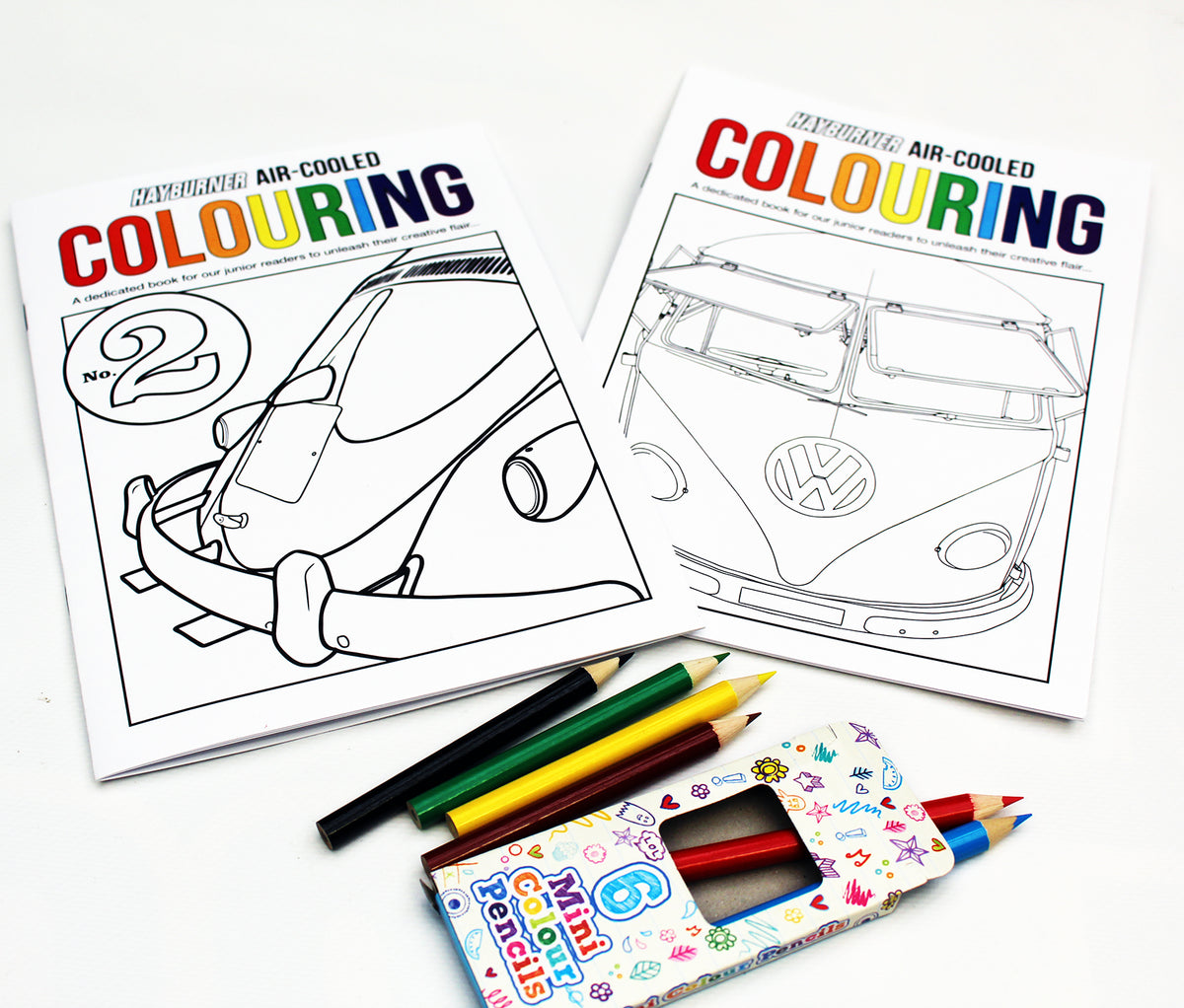 Aircooled Colouring Book Packs – Hayburner