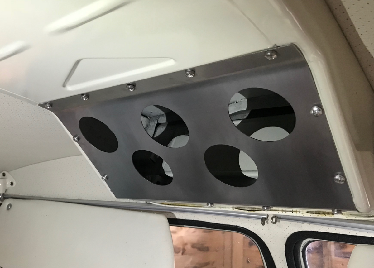 Bus Air Vent Cover With 5 52mm Gauge Holes – Hayburner